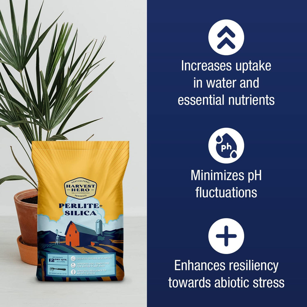 Harvest Hero Perlite w/Silica for Potting Soil Mix, Root Cuttings, Con ...