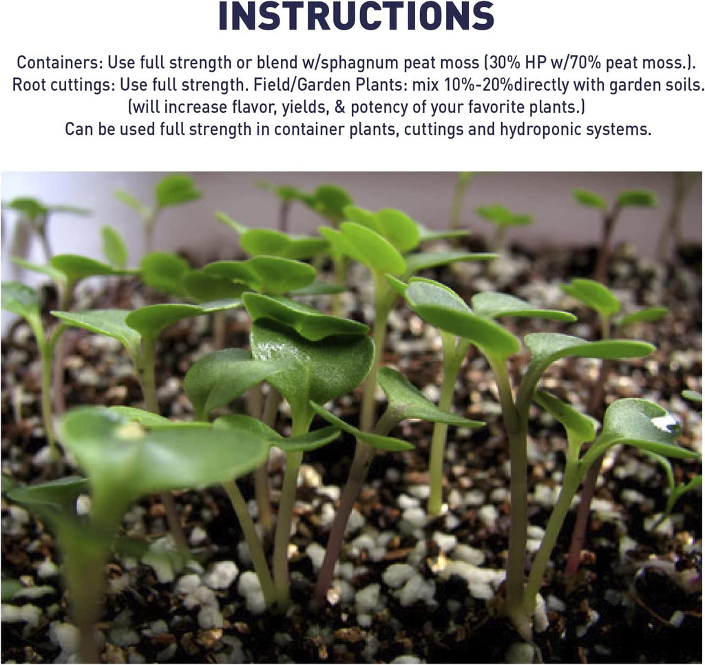 Harvest Hero Hydroponic Perlite for Potting Soil Mix, Root Cuttings, C ...